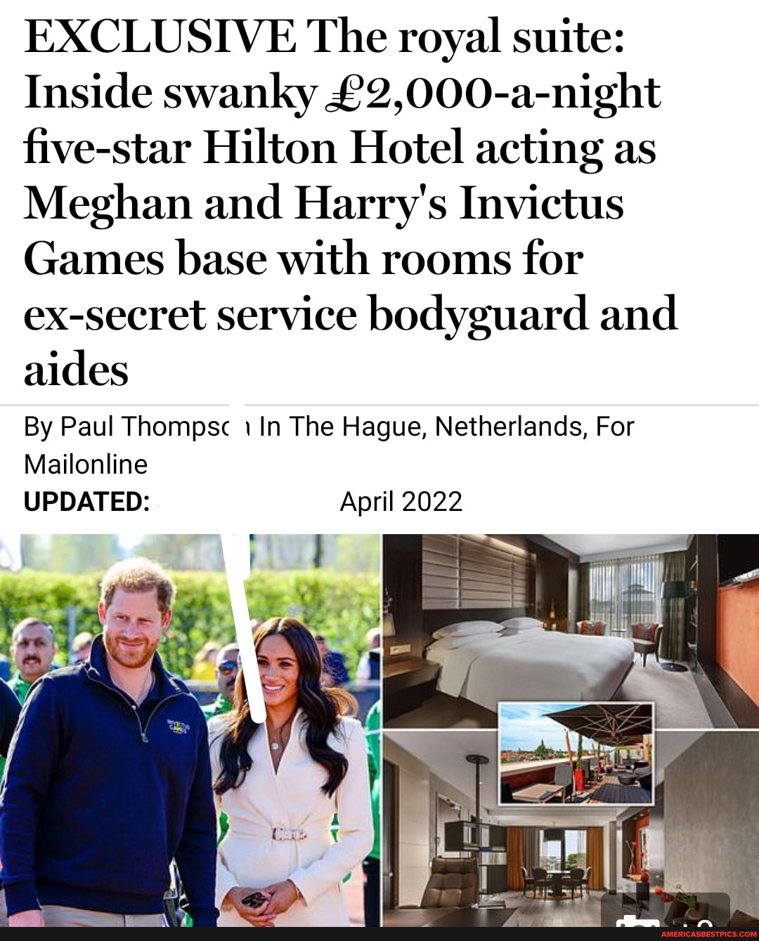 EXCLUSIVE The royal suite: Inside swanky five-star Hilton Hotel acting ...