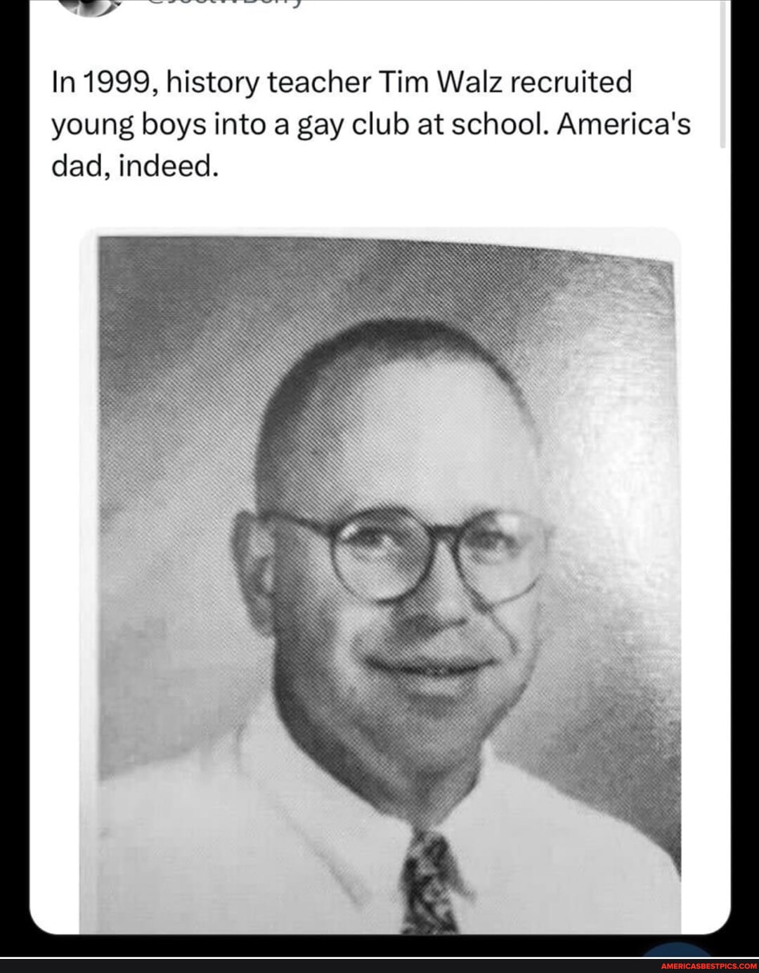 In 1999, history teacher Tim Walz recruited young boys into a gay club ...