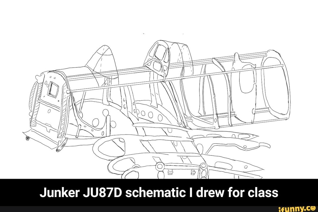 Junker JU87D schematic I drew for class - Junker JU87D schematic I drew ...