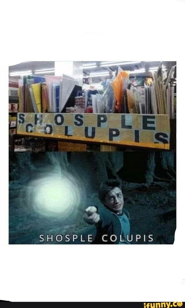 SHOSPLE COLUPIS - iFunny