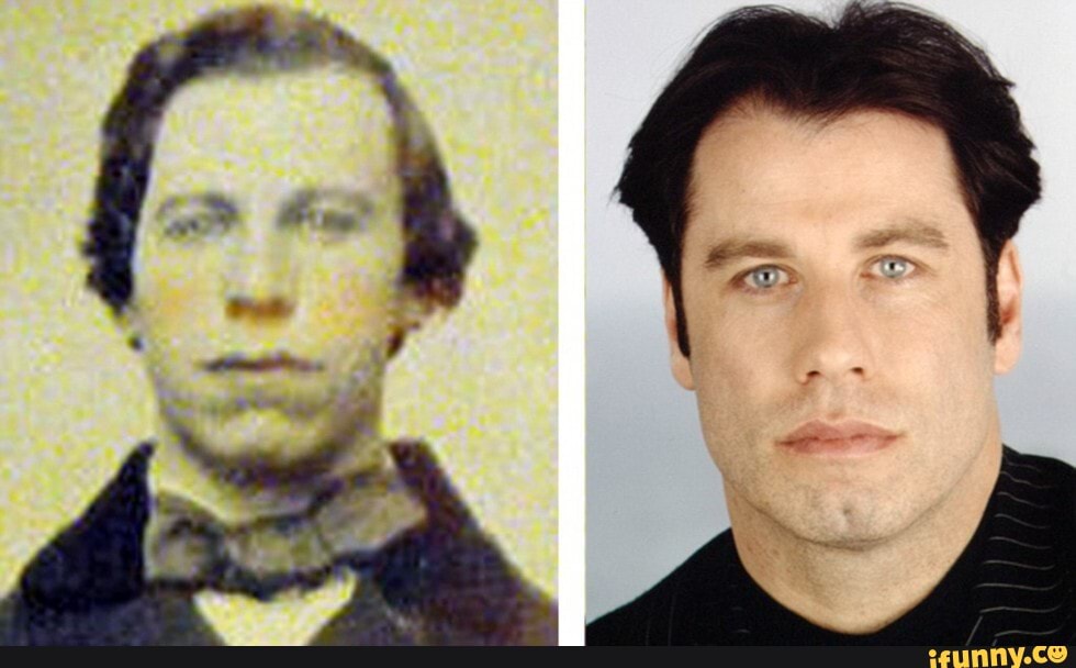 John Travolta and his double - iFunny