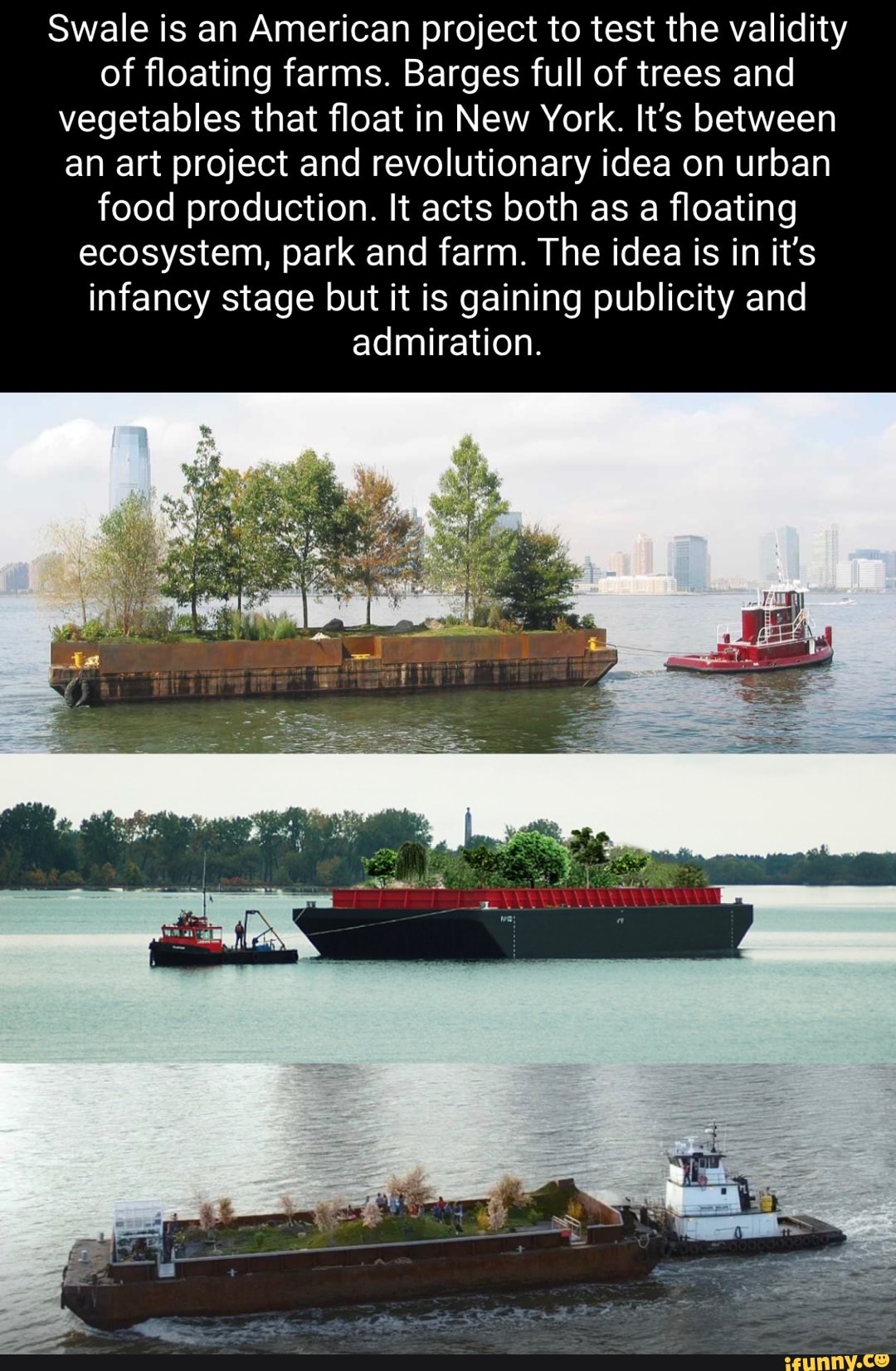 Swale is an American project to test the validity of floating farms ...