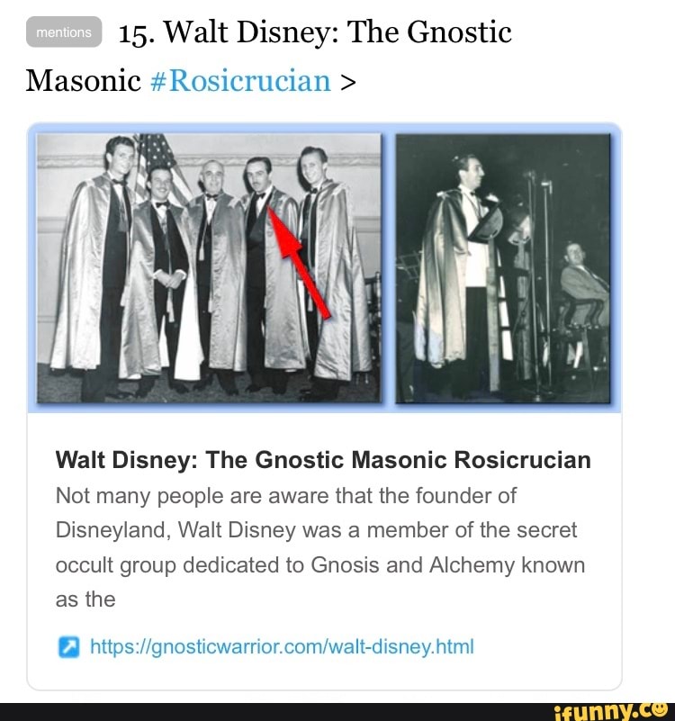 15. Walt Disney: The Gnostic Masonic #Rosicrucian Walt Disney: The ...