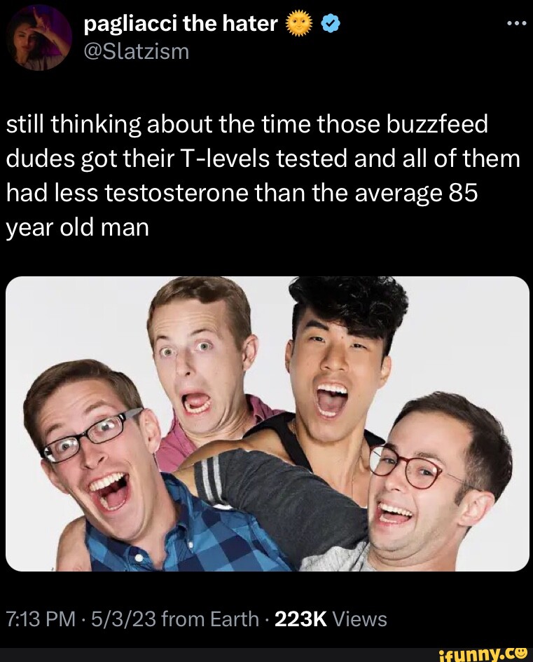 Pagliacci the hater @ still thinking about the time those buzzfeed ...