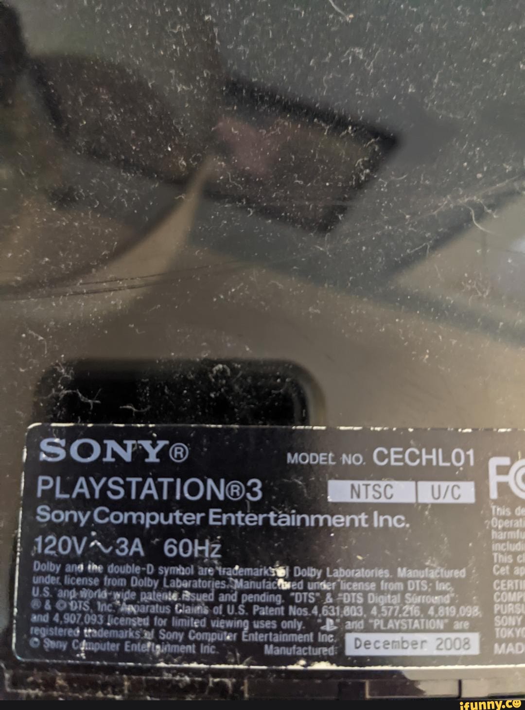 SONY I Sony Computer Entertain Dolby and the double-D symbol are ...