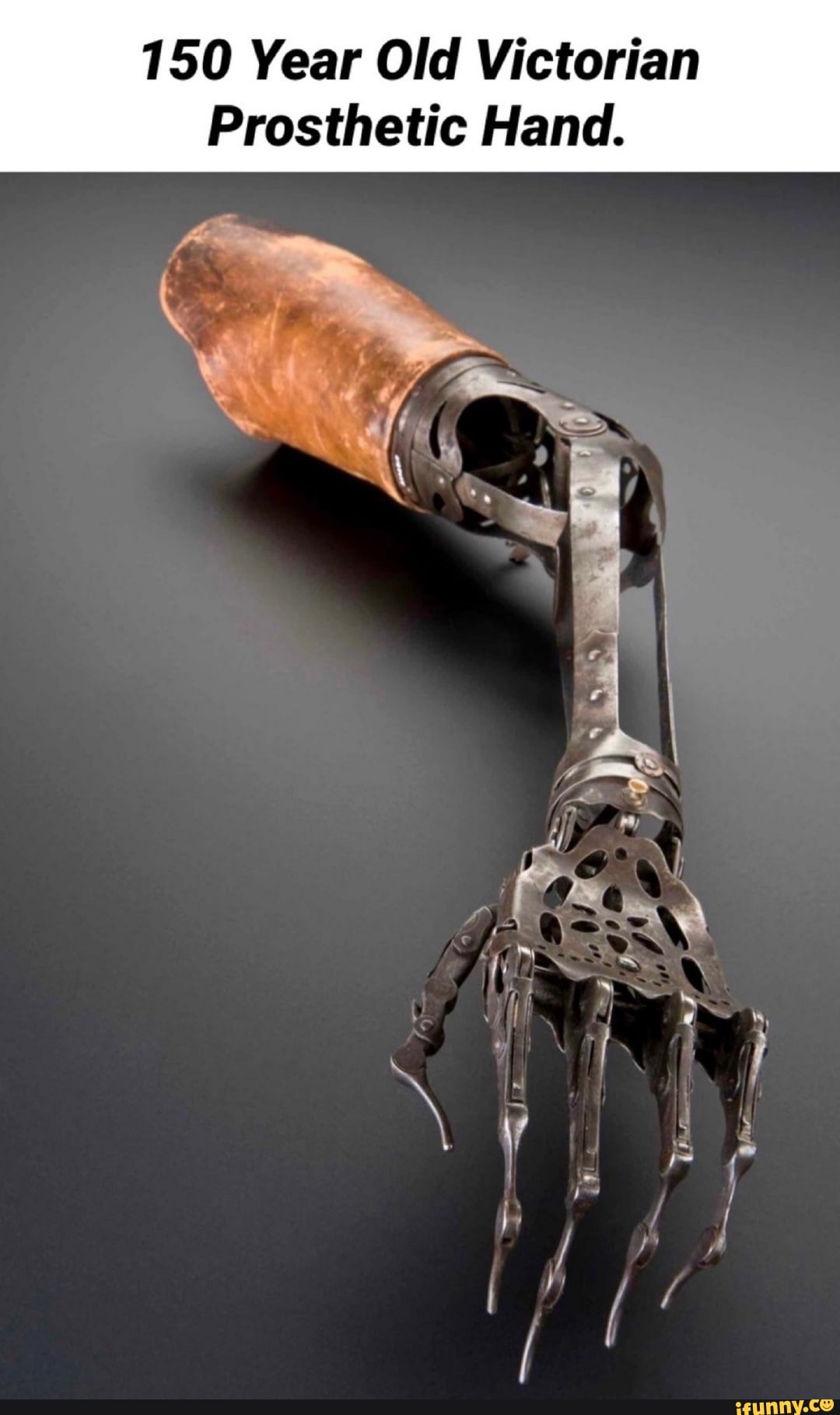 150 Year Old Victorian Prosthetic Hand. - iFunny