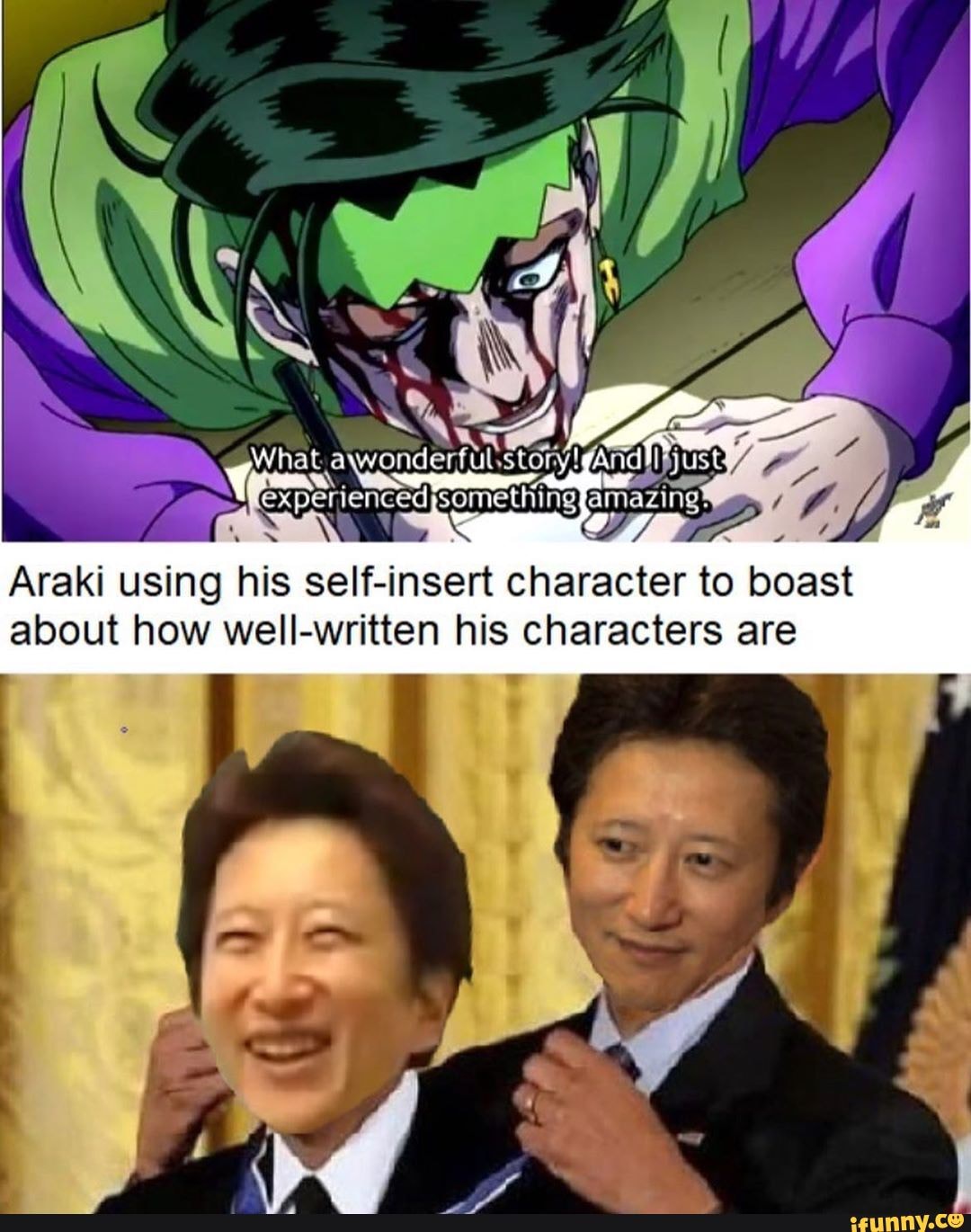 What experiencedpomething amazing Araki using his self-insert character ...