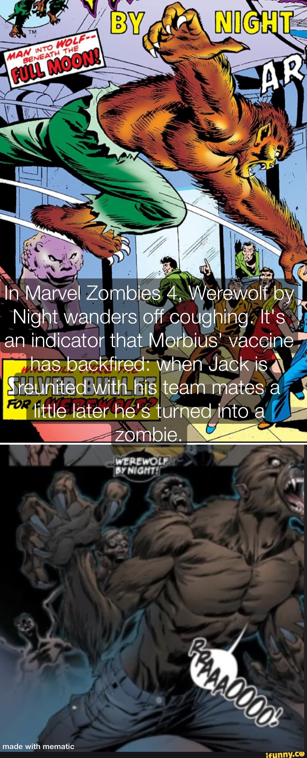 In Marvel Zombies 4, Werewolf by , Night wanders off coughing. It's an ...