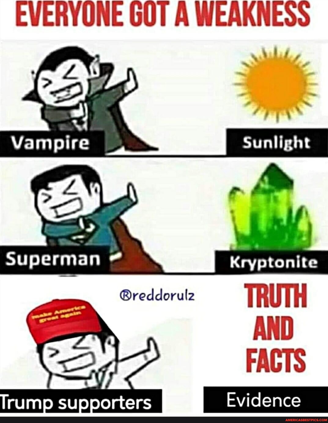 EVERYONE GOT A WEAKNESS Sunlight Vampire Superman man Kryptonite ...
