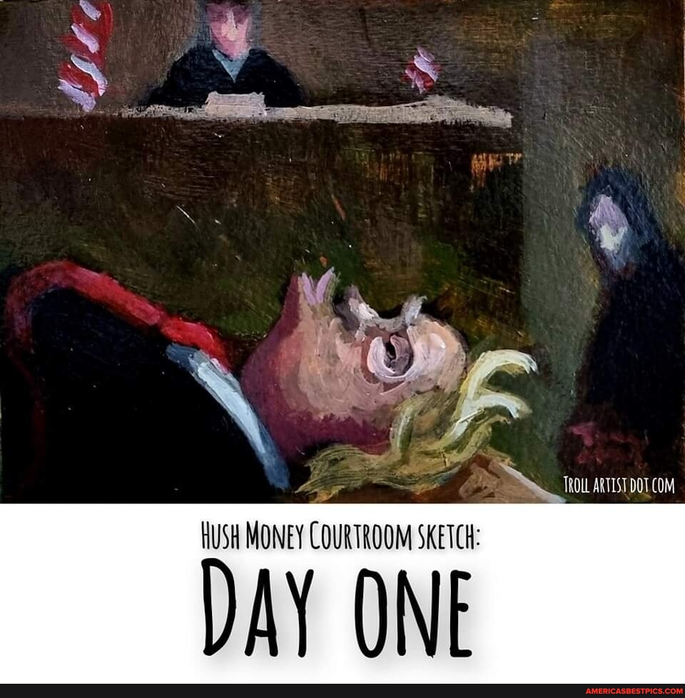 TROLL ARTIST DOT COM HUSH MONEY COURTROOM SKETCH: DAY ONE - America’s ...