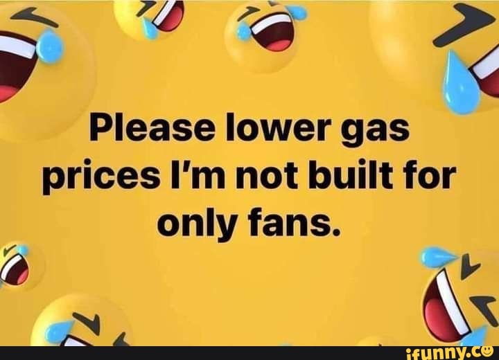 Please lower gas prices I'm not built for only fans. - iFunny