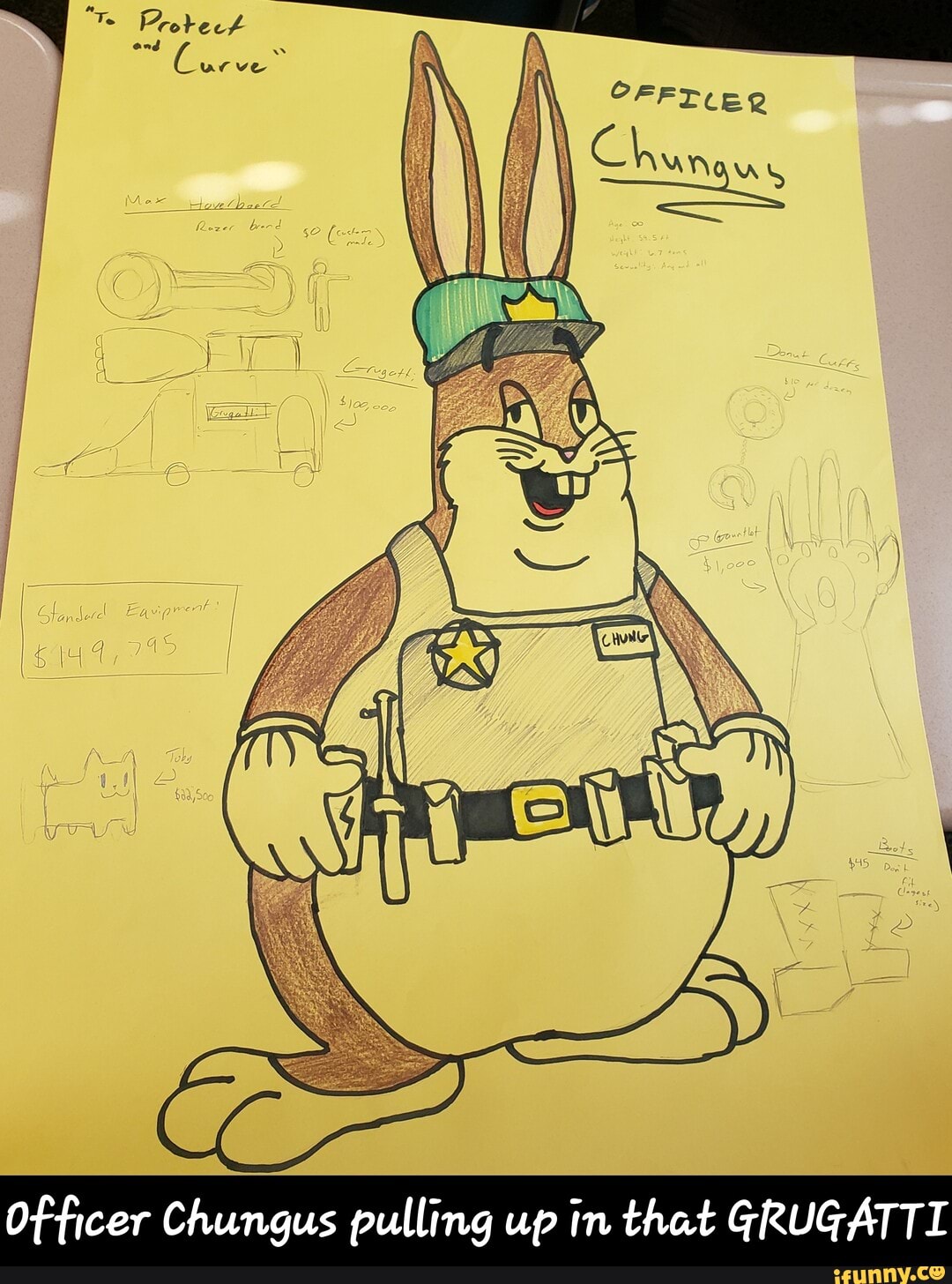 Ofﬁcer Chungus pulling up in that &RUGÁTTI - Officer Chungus pulling up ...