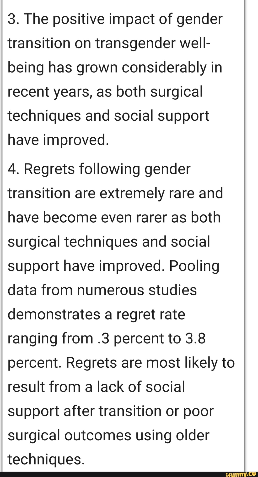 3. The positive impact of gender transition on transgender well- being ...