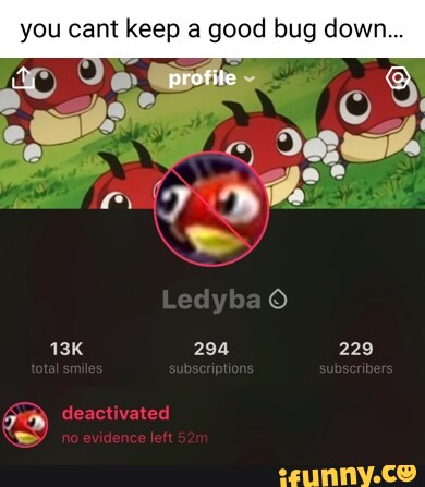 You cant keep a good bug down... profile Ledyba 229 - iFunny