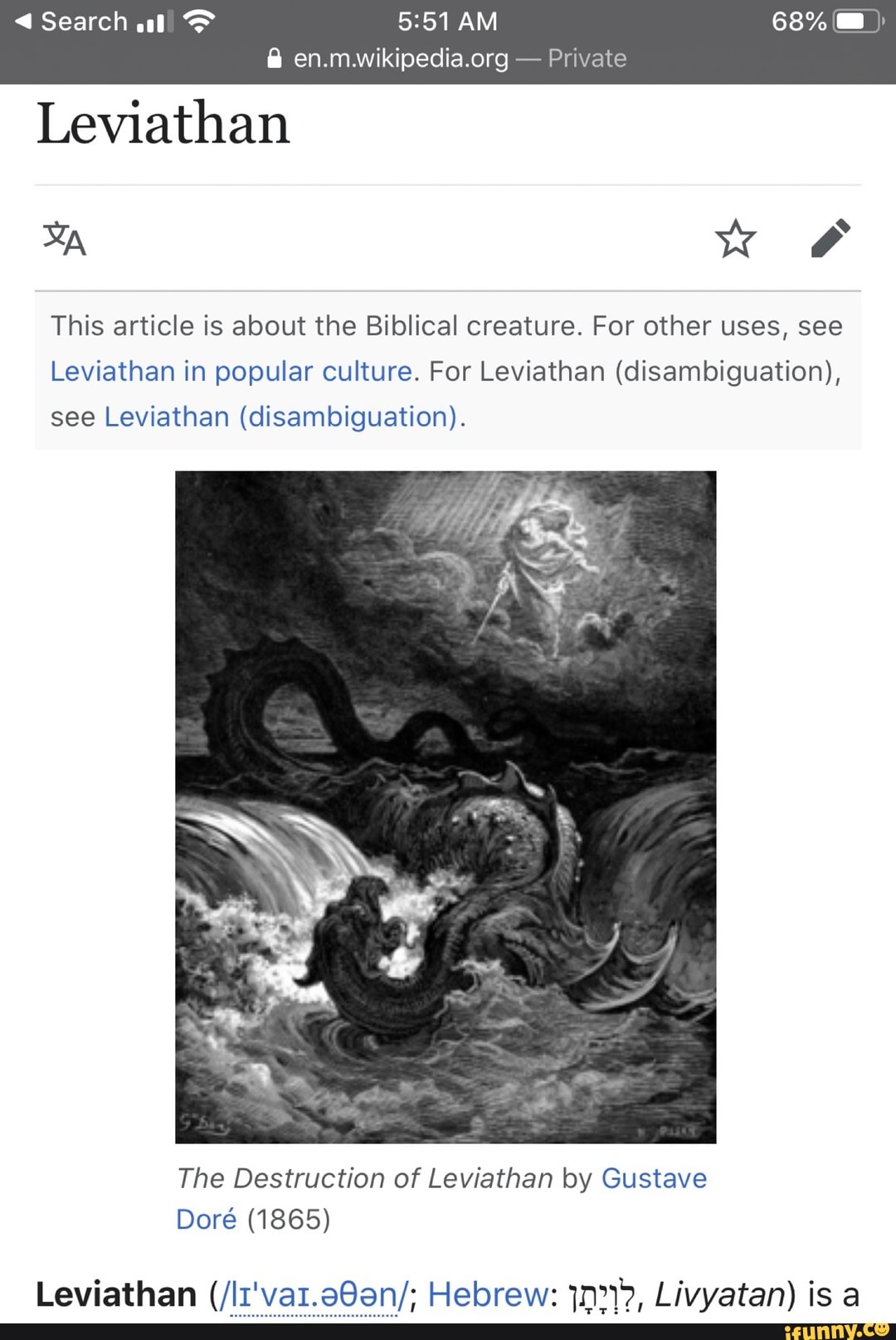 En.m.wikipedia.org Private Leviathan This article is about the Biblical ...