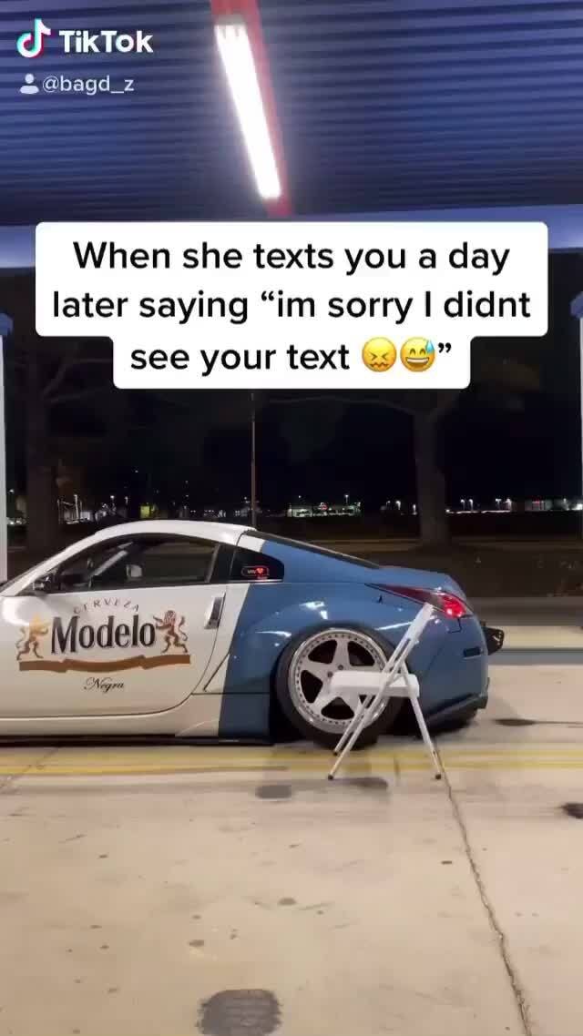 When she texts you back right away:😩 TikTok @bagd_z When she texts you ...