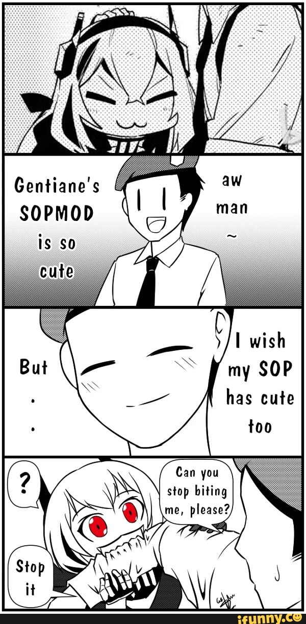 Gentiane's SOPMOD is so wish my SOP has cute too \ Can you Ss stop ...