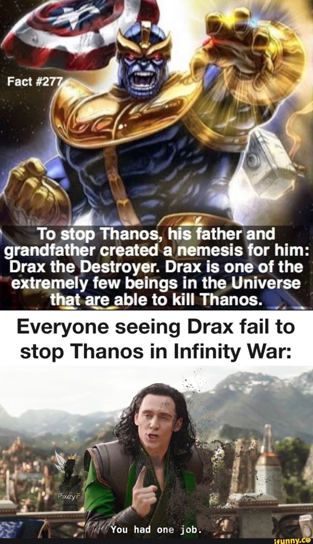 Fact 6277, To stop Thancs. his father and grandfather created a nemesis ...