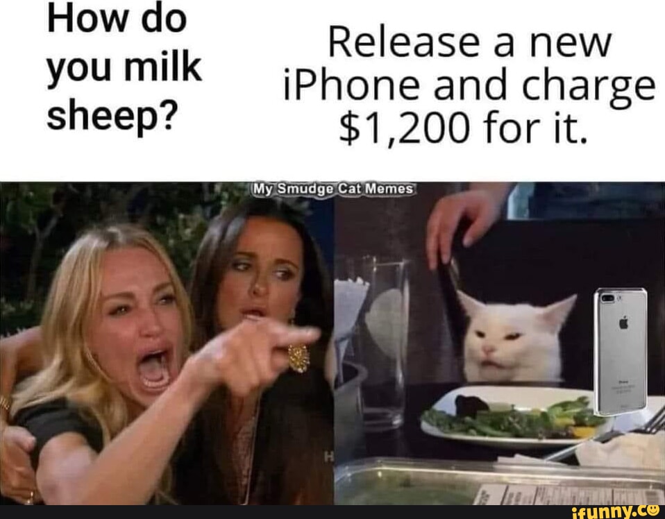How do you milk Release a new iPhone and charge sheep? $1,200 for it ...