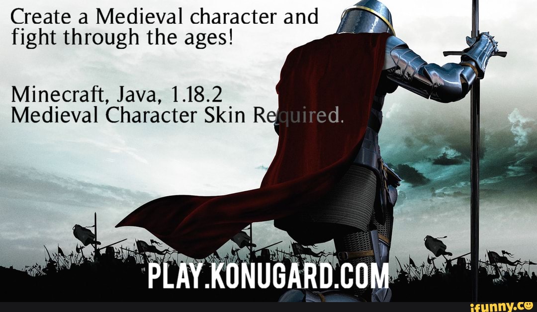 Create a Medieval character and fight through the ages! Minecraft, Java ...