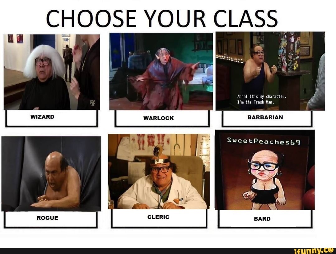 CHOOSE YOUR CLASS - iFunny