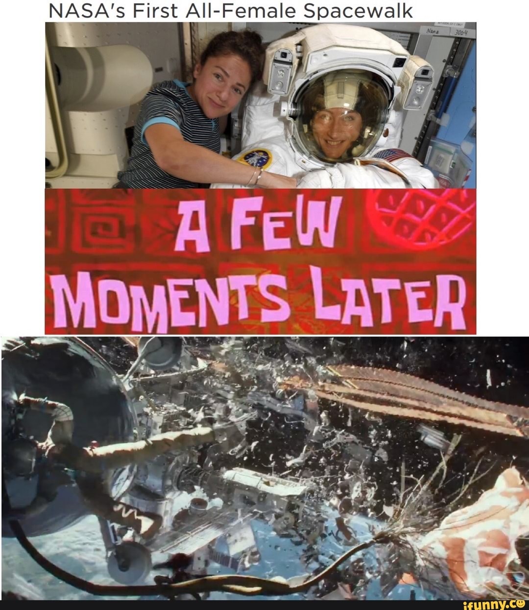 NASA's First AII-Female Spacewalk - iFunny