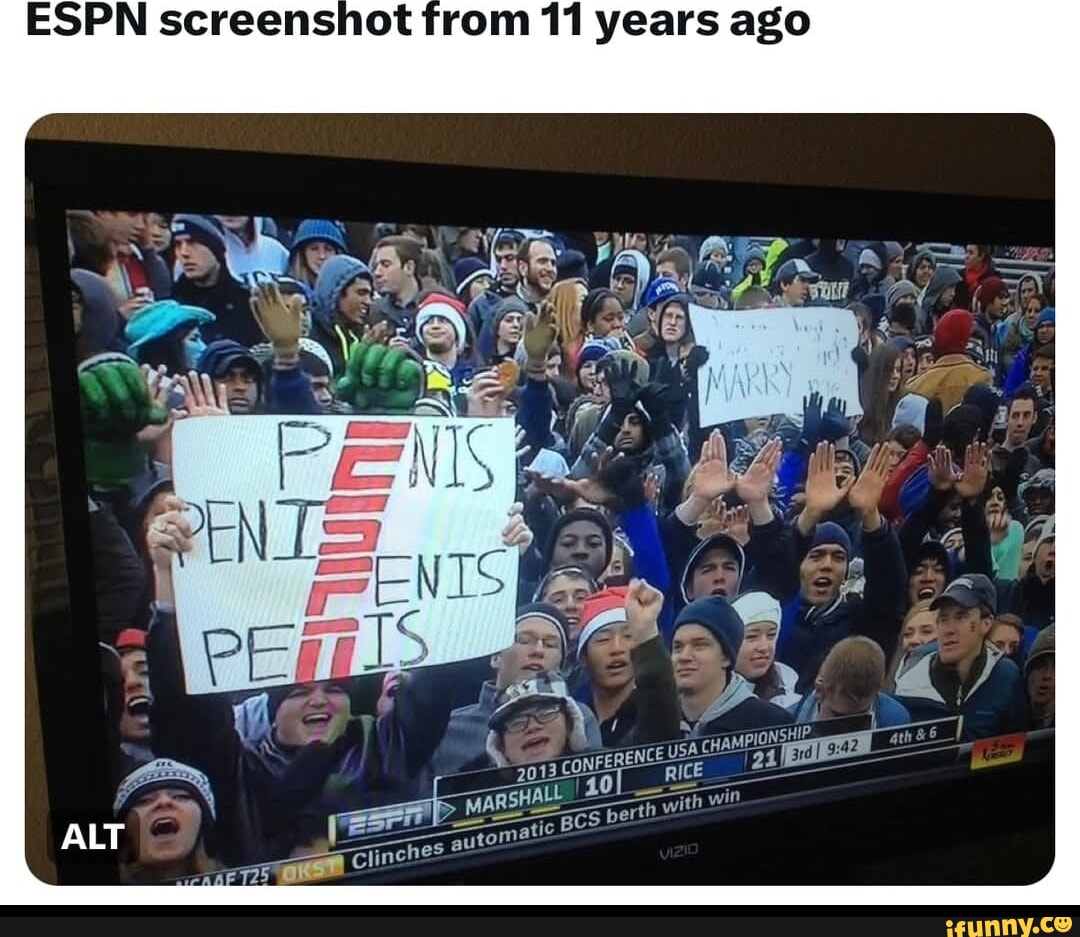 ESPN screenshot from 11 years ago 2013 - iFunny