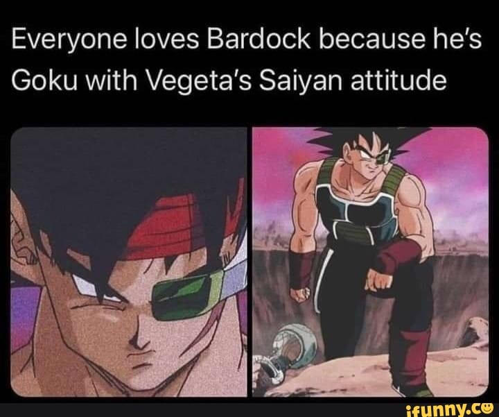 Everyone loves Bardock because he's Goku with Vegeta's Saiyan attitude ...