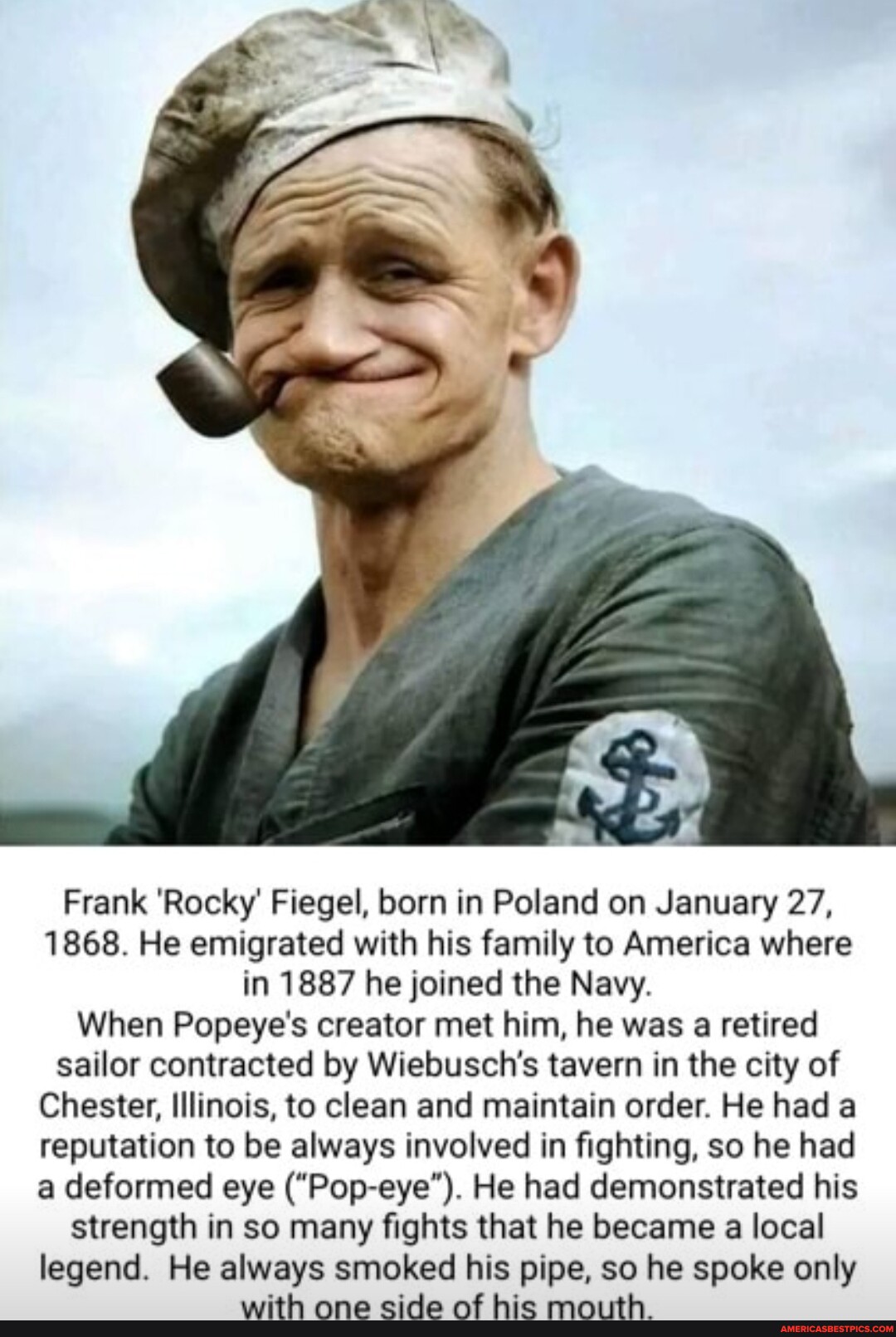 Frank 'Rocky' Fiegel, born in Poland on January 27, 1868. He emigrated ...