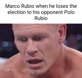 Marco Ruble when he loses the election to his opponent Polo Rubio oar ...