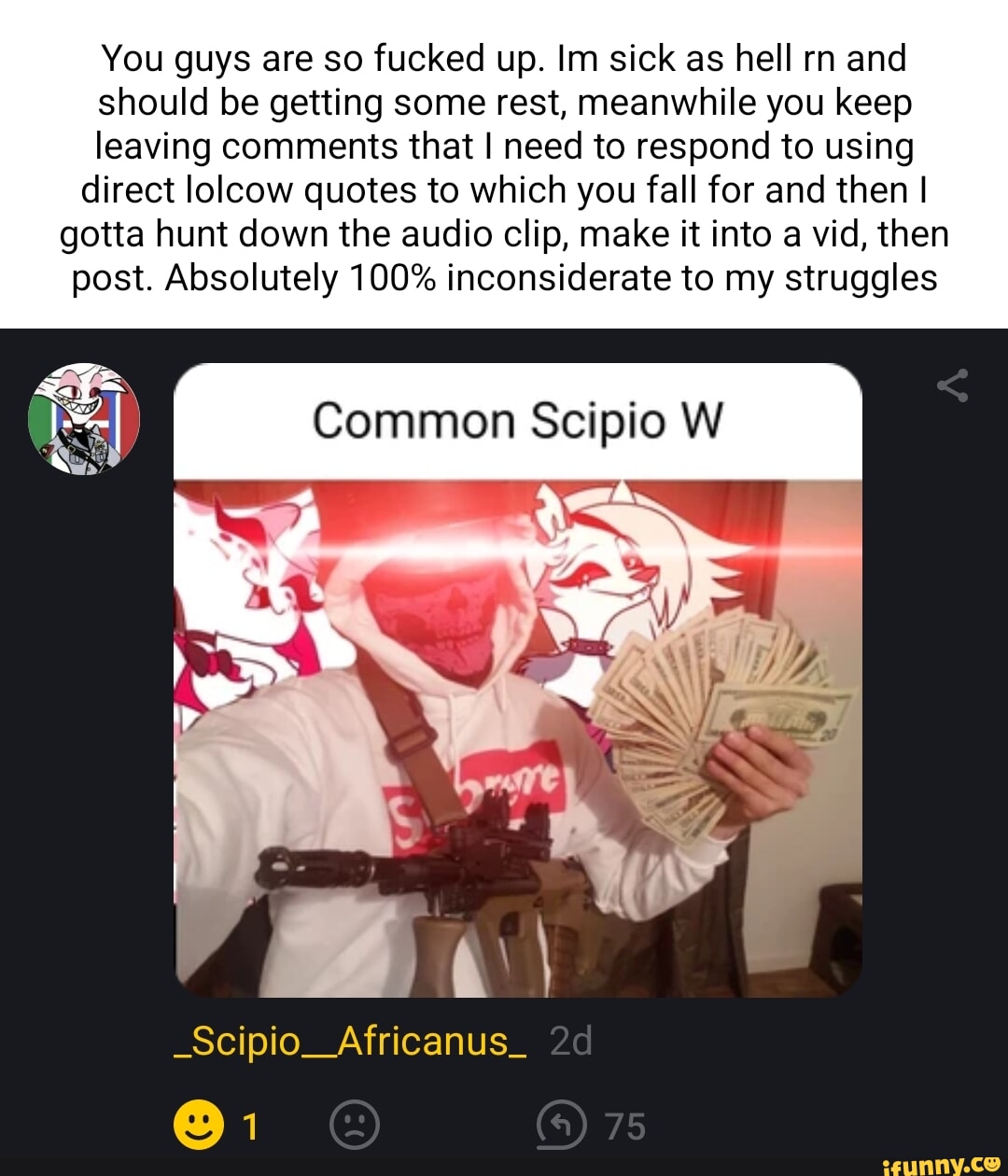 Lolcow memes. Best Collection of funny Lolcow pictures on iFunny