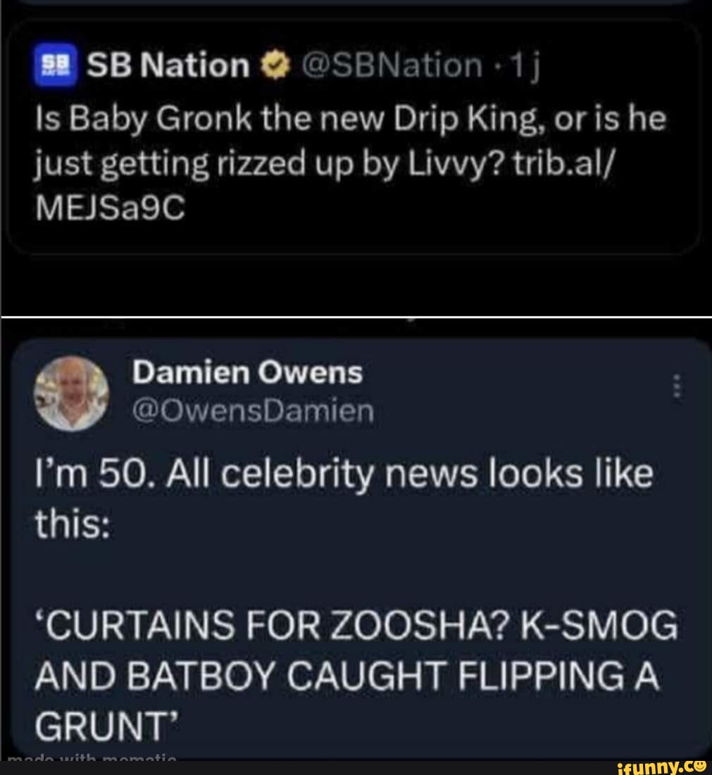 SB Nation @ @SBNation Is Baby Gronk the new Drip King, or is he just ...