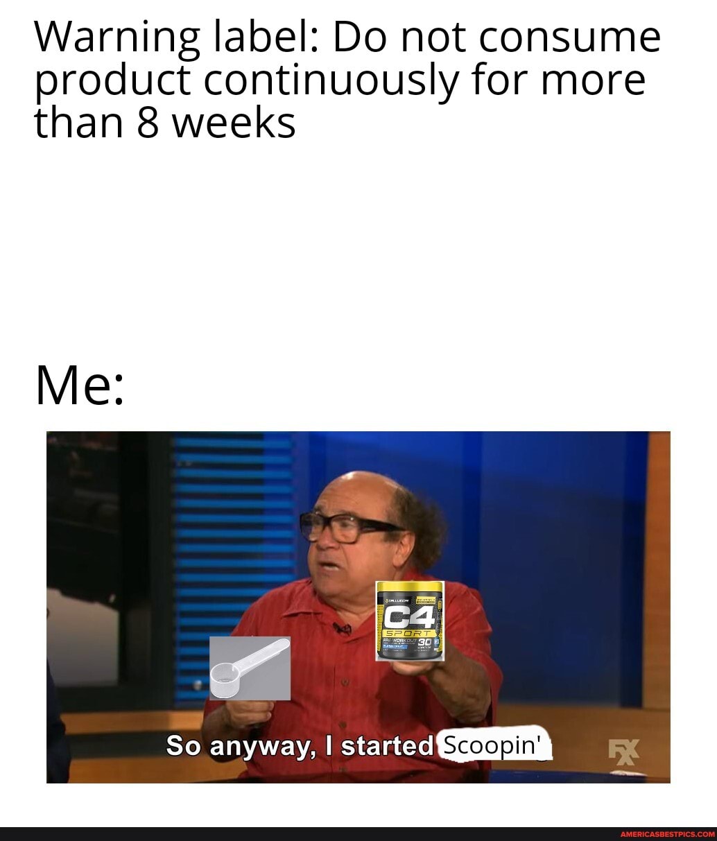 Warning label: Do not consume product continuously for more than 8 ...