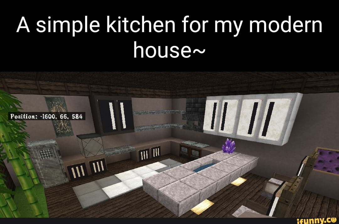 Minecraft Modern House Kitchen