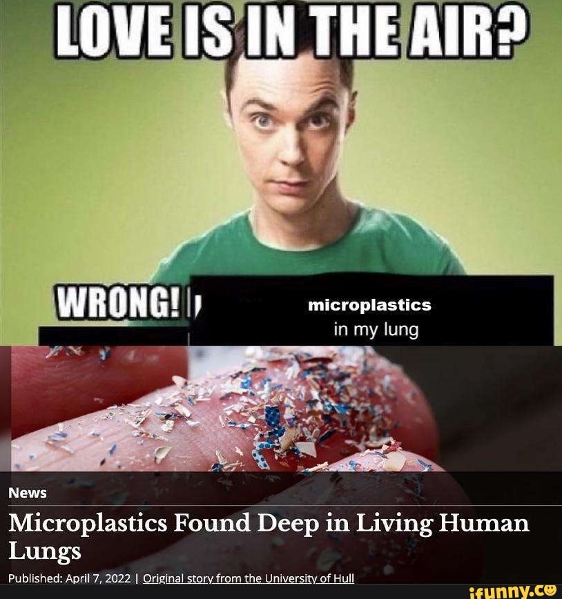 LOVE IS IN THE AIR? microplastics in my lung Microplastics Found Deep ...
