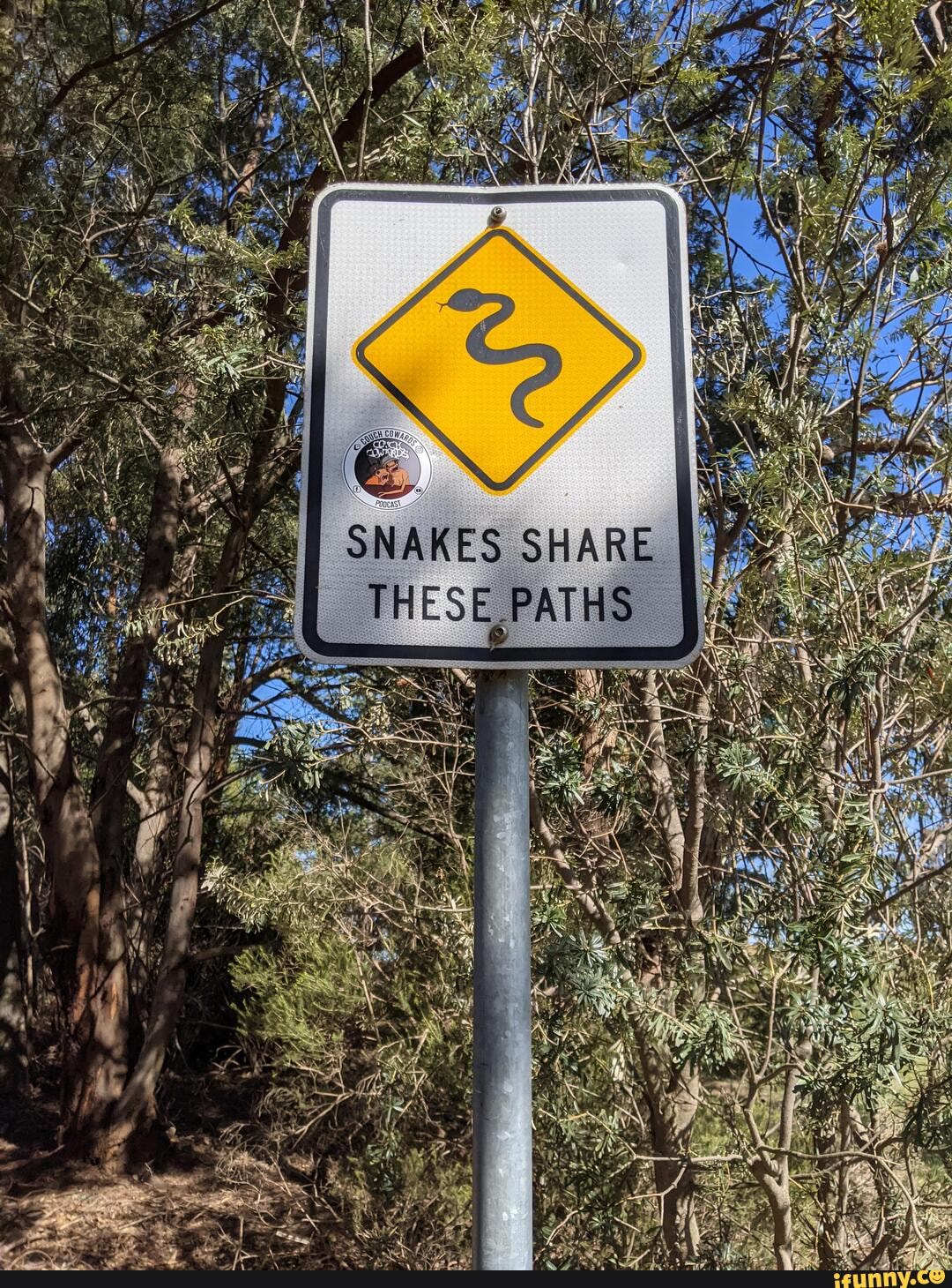 SNAKES SHARE THESE PATHS - iFunny