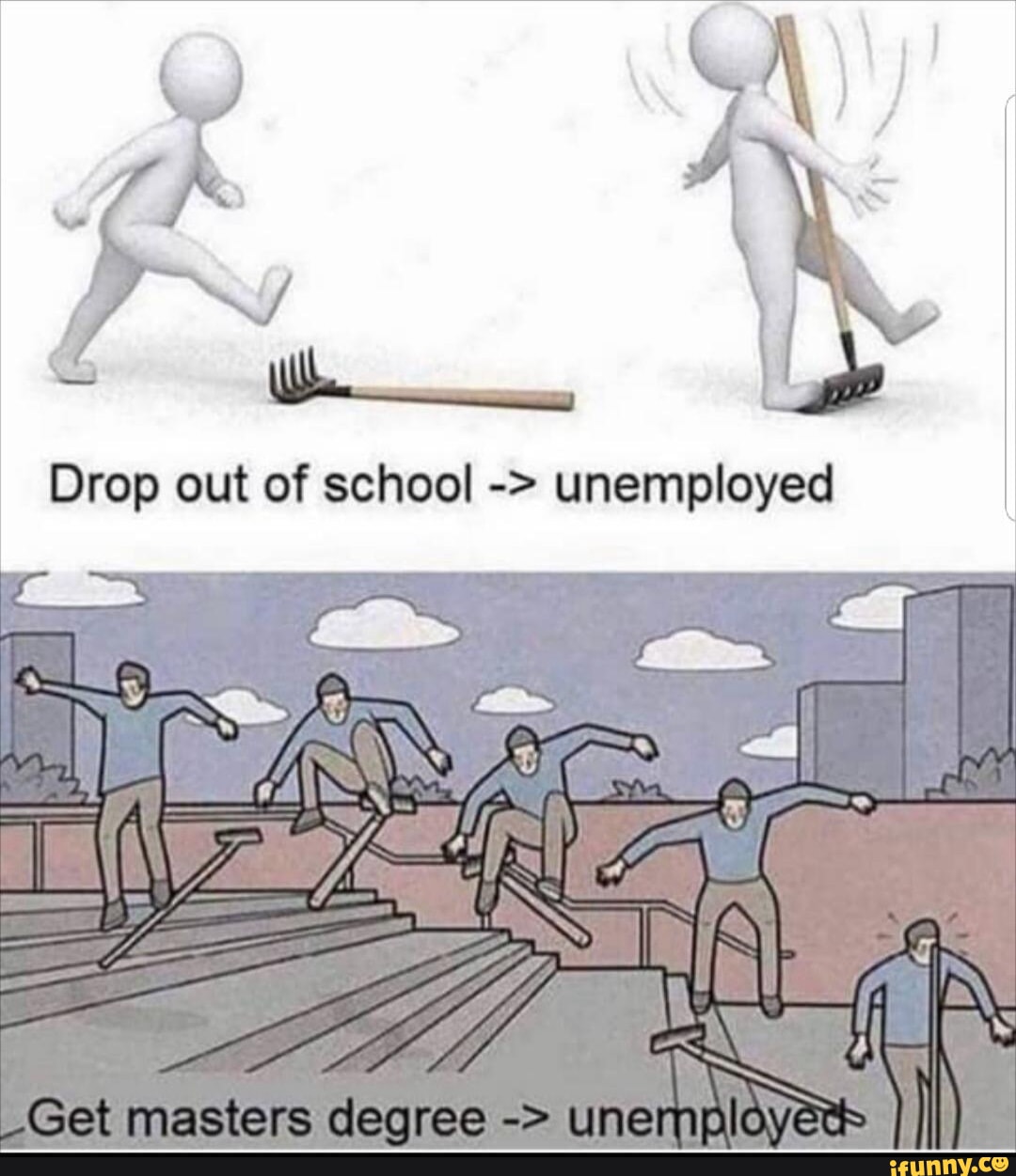 4 \ Drop out of school unemployed! masiers - iFunny