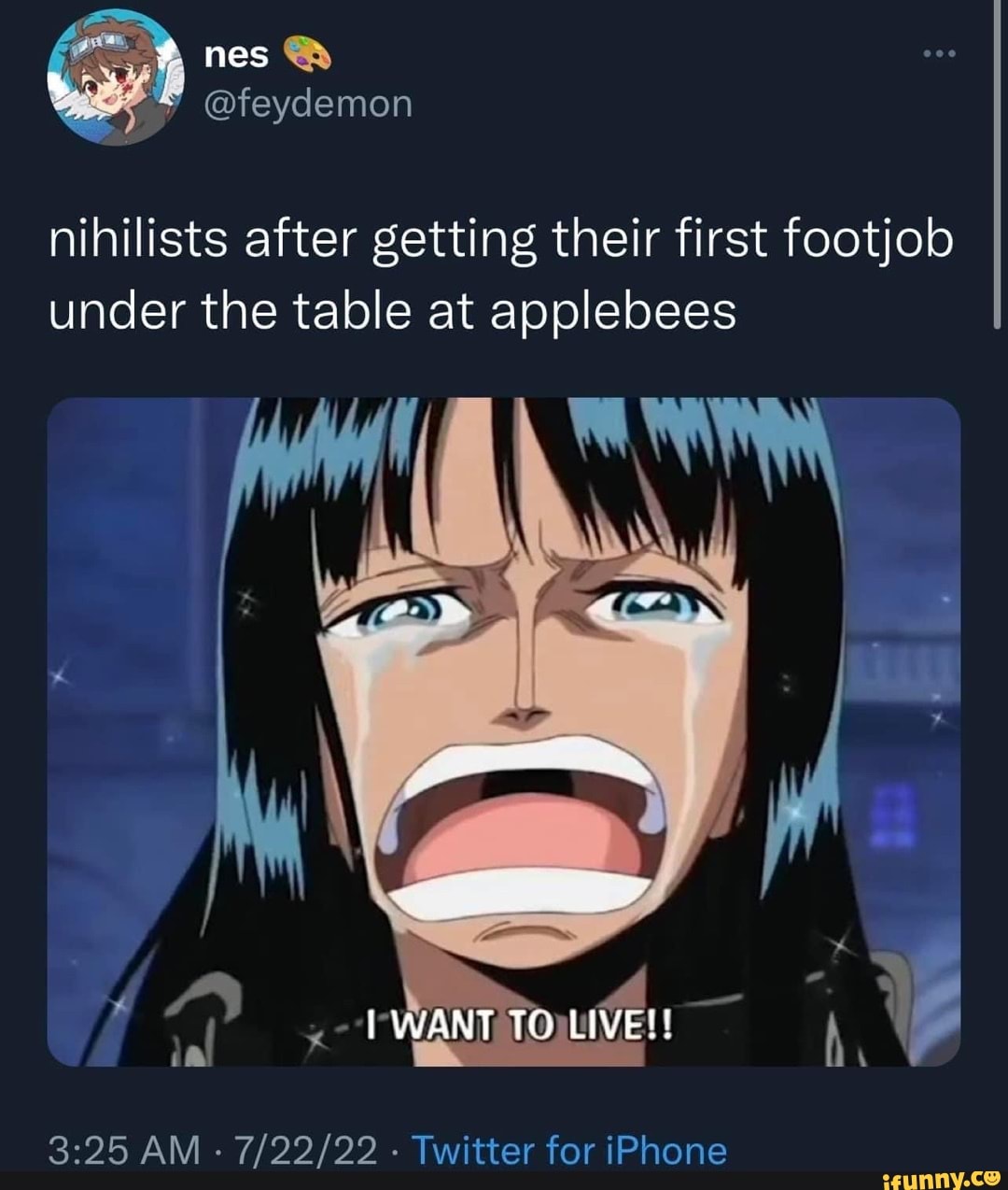 Nihilists After Getting Their First Footjob Under The Table At Applebees Want To Live Am 