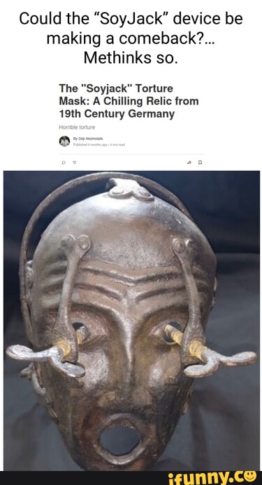 Could the "SoyJack" device be making a comeback... Methinks so. The ...