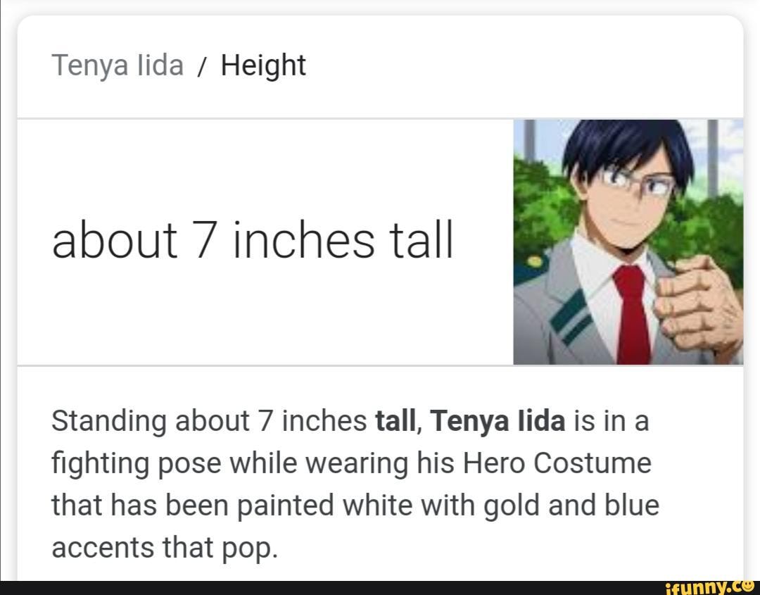 Tenya lida / Height about 7 inches tall Standing about 7 inches tall ...