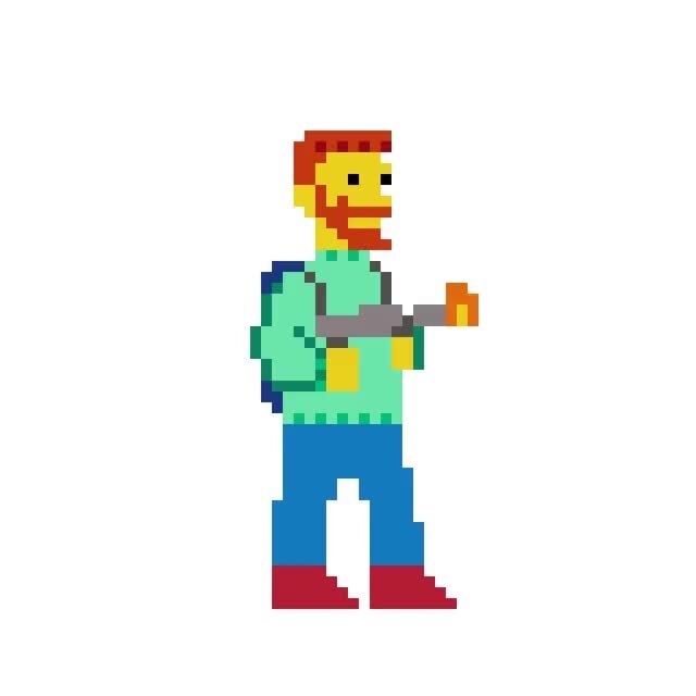 Some Simpsons sprites I made for fun. - )