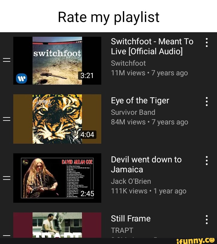 Rate my playlist Switchfoot - Meant To Live [Official Audio] Switchfoot ...