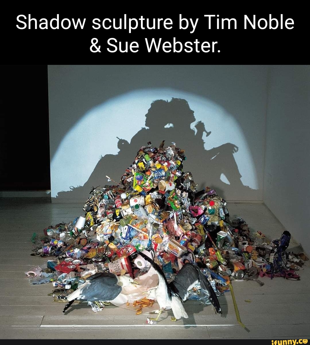 Shadow sculpture by Tim Noble Sue Webster. - iFunny
