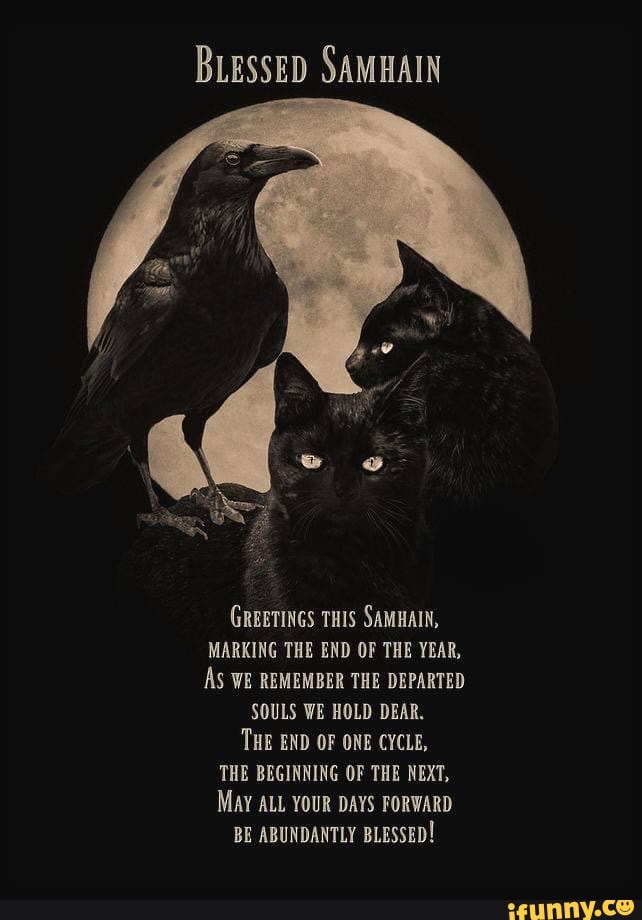 BLESSED SAMHAIN GREETINGS THIS SAMHAIN, MARKING THE END OF THE YEAR, AS ...