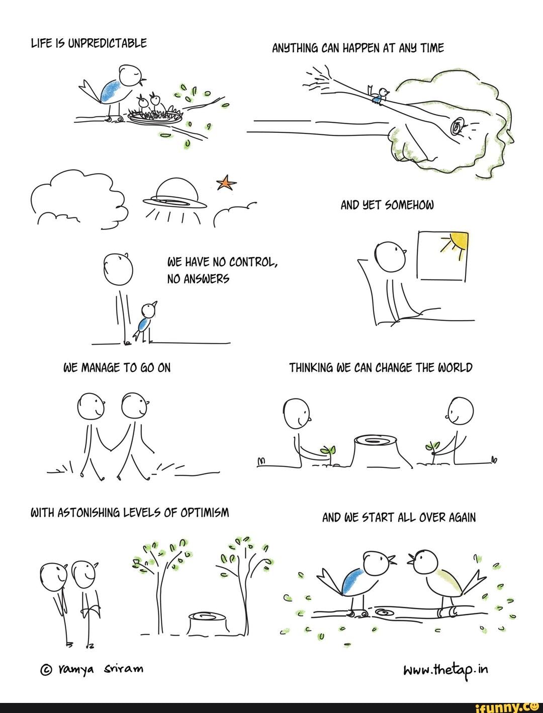LIFE UNPREDICTABLE ANYTHING CAN HAPPEN AT ANY TIME AND YET SOMEHOW C ...