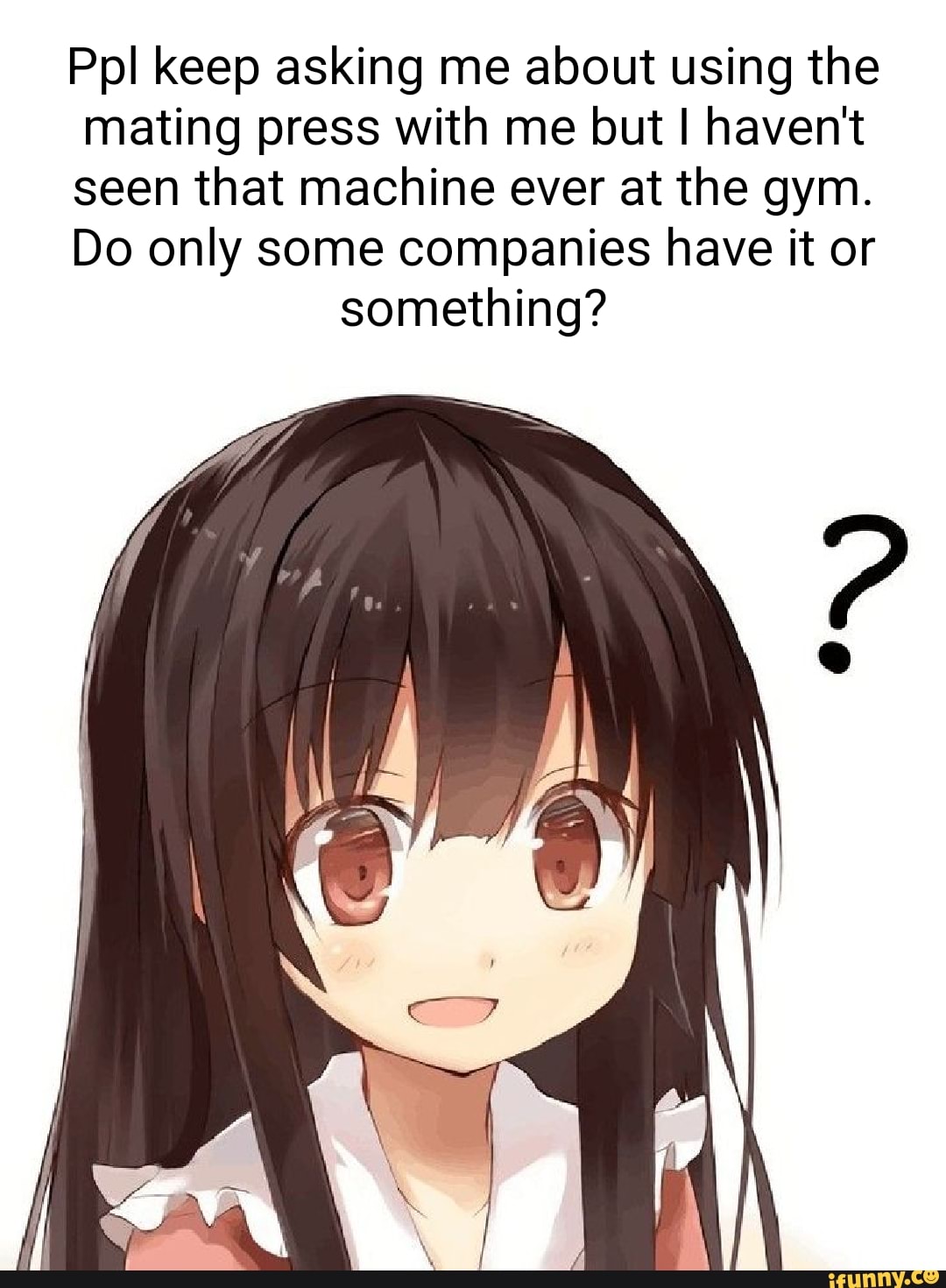 Ppl keep asking me about using the mating press with me but I haven't ...