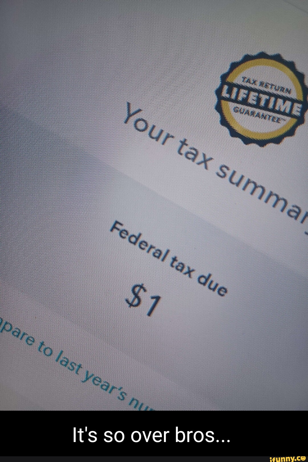 It's so over bros... - iFunny