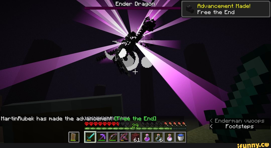 Ender Oragon Made! Free the End Enderman Footsteps Hartinfiubek has ...