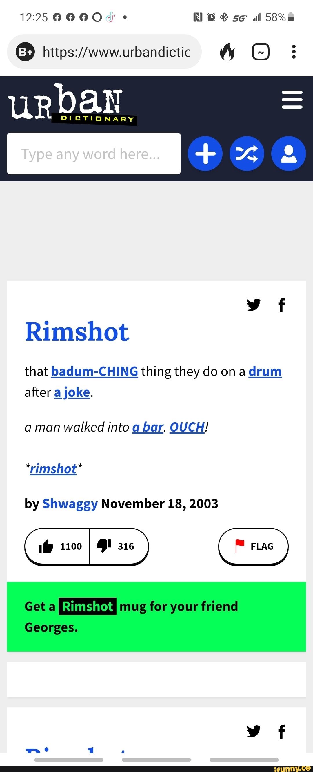 8 se al DICTIONARY Type any word here... Rimshot that badum-CHING thing ...