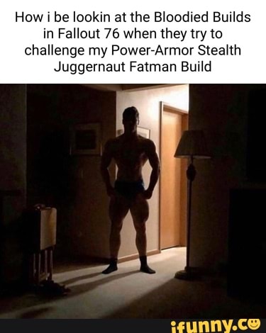 How i be lookin at the Bloodied Builds in Fallout 76 when they try to ...